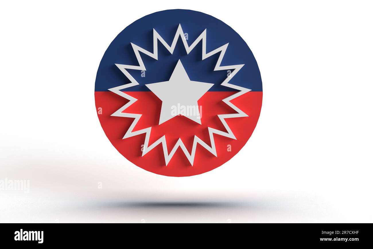 symbol sign circle round star shape line white blue red pink color ...