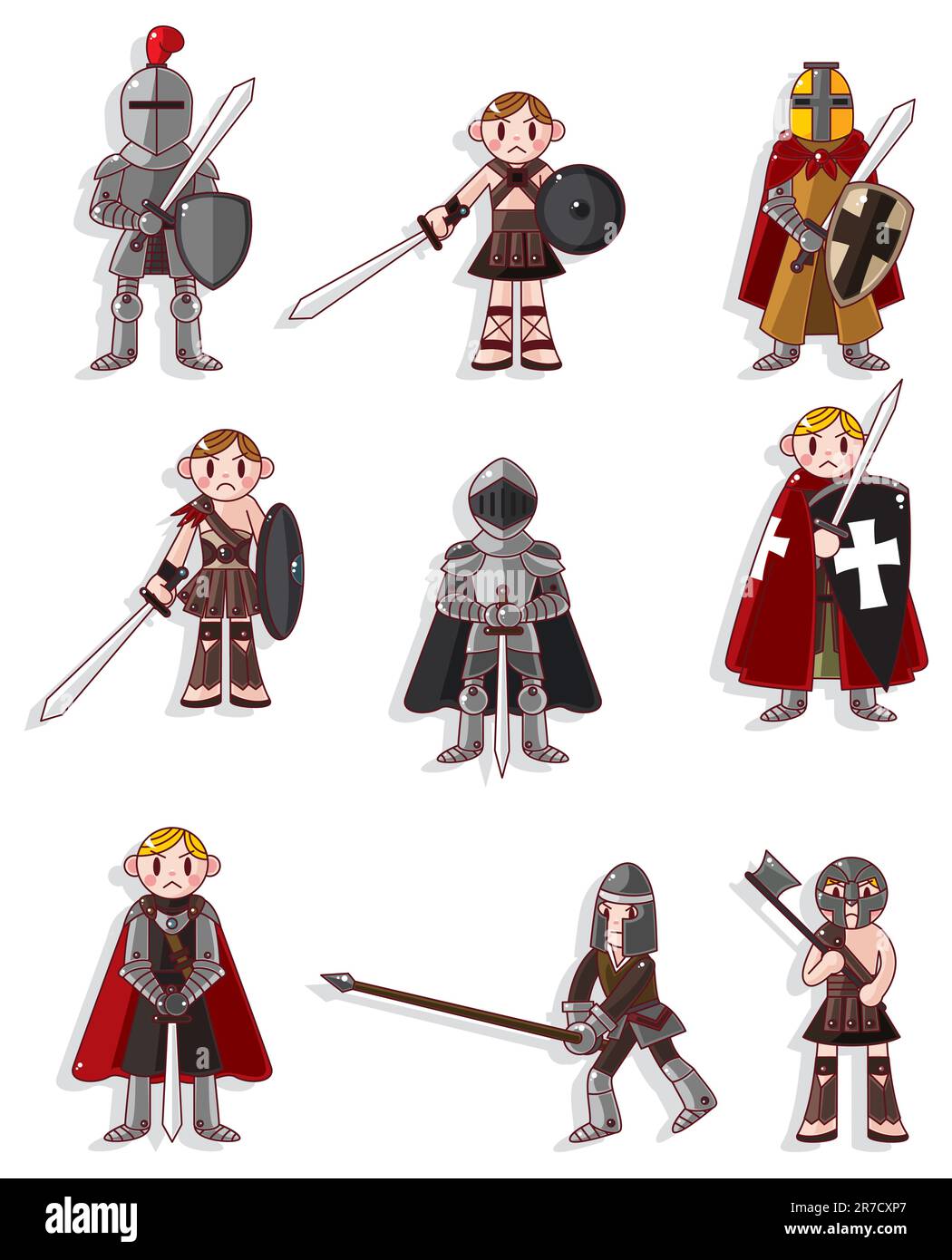 cartoon knight icon Stock Vector Image & Art - Alamy