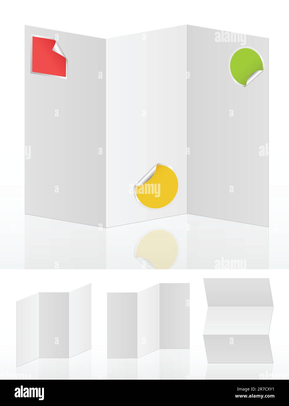 Set of white blank menus. Vector illustration Stock Vector Image & Art ...