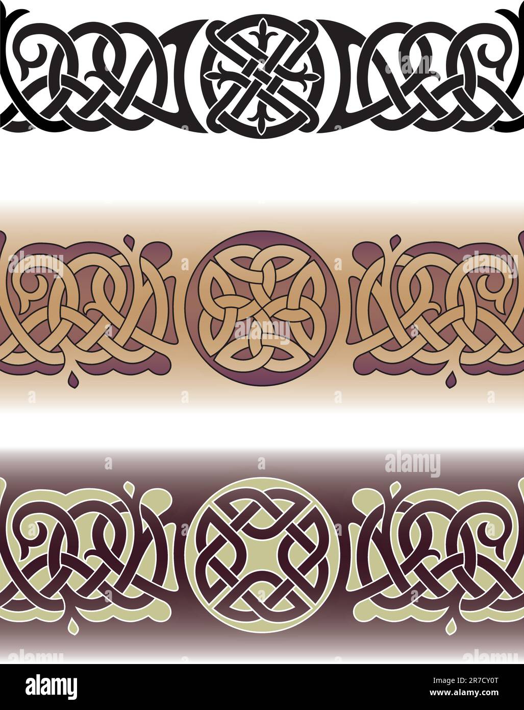 Circle made line pattern Stock Vector Images - Alamy