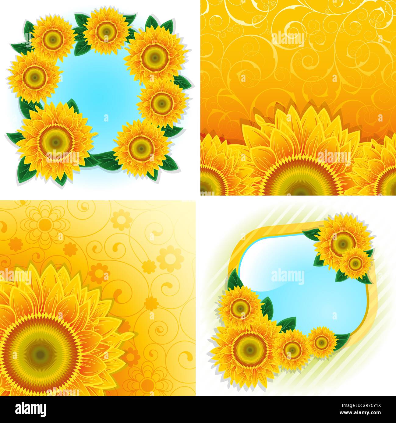 Sunflower mask Stock Vector Images - Alamy