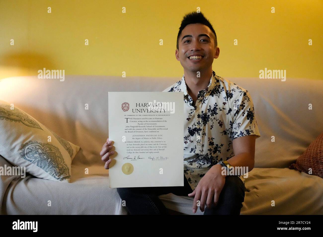 Jonathan Loc, a graduate student at Harvard who helped organize teach ...