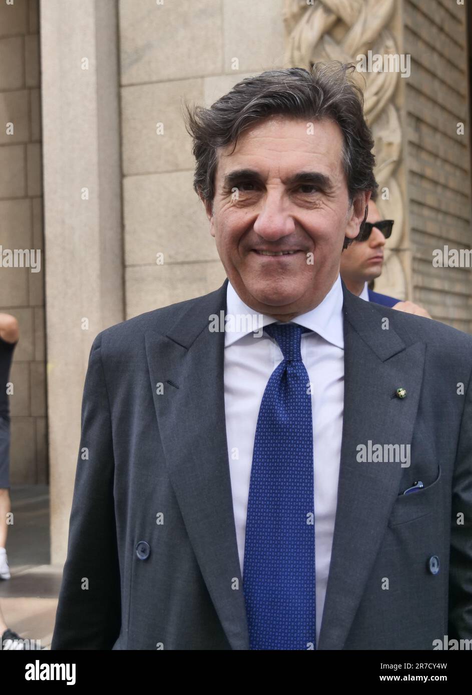 Milan, . 14th June, 2023. Urbano Cairo on the streets of Milan after ...