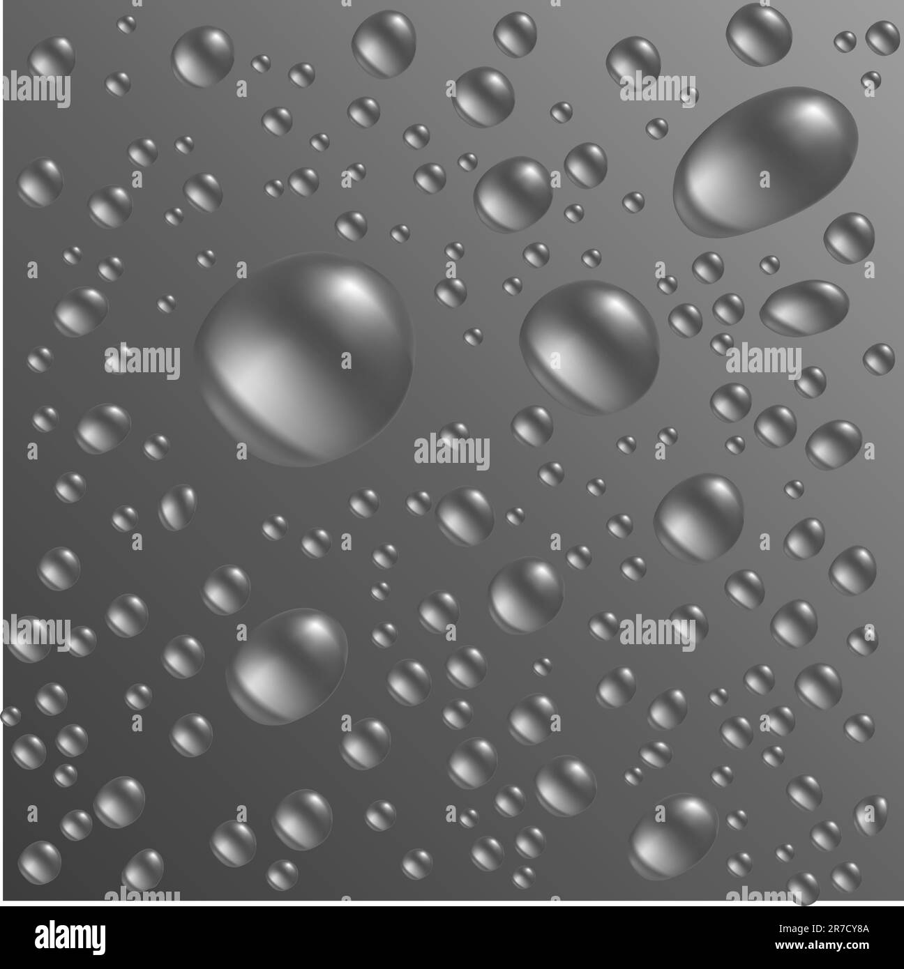 Water drops are on the gray surface. Vector seamless background image ...