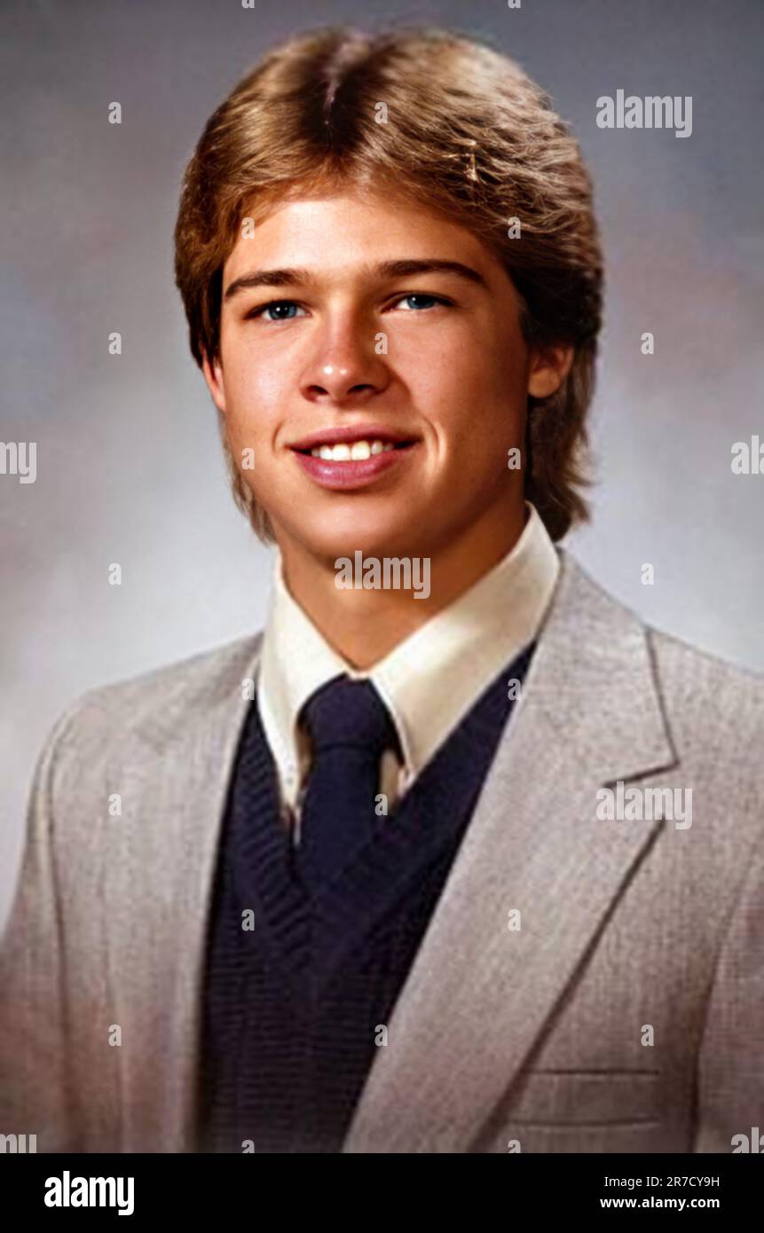 1980 c., USA : The celebrated american movie actor BRAD PITT ( born 18 december 1963 ) when was ...