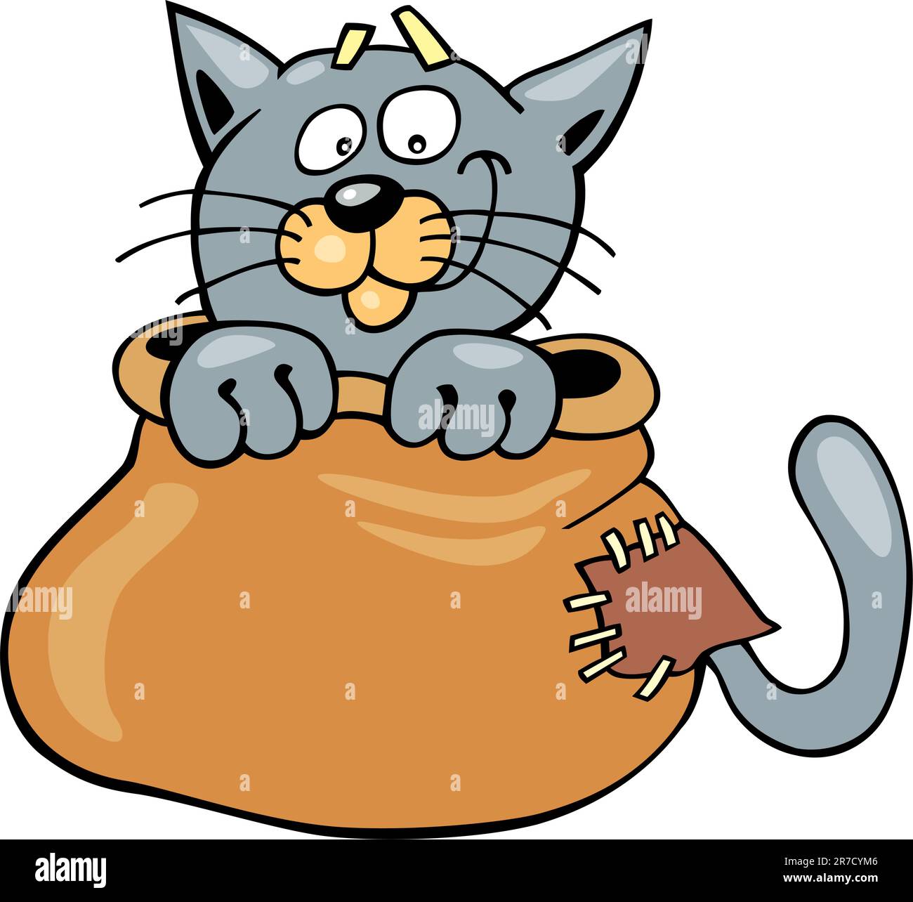 Cat In A Bag Clipart