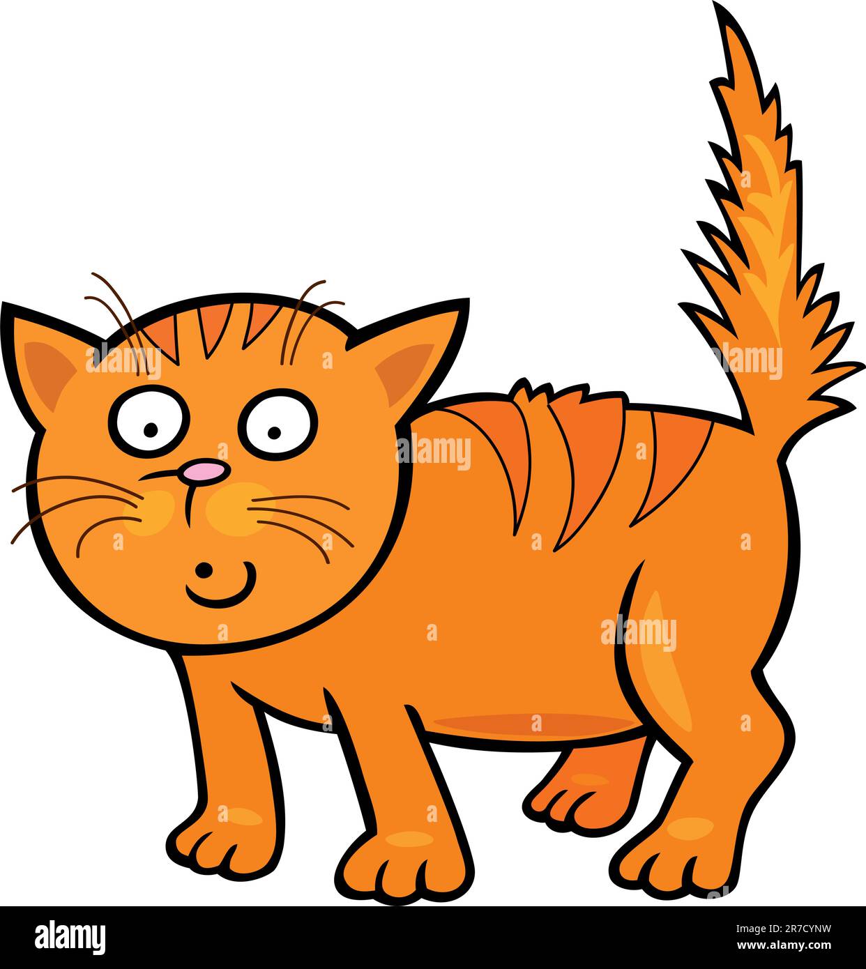 Cartoon illustration of Cute little Cat Stock Vector Image & Art - Alamy