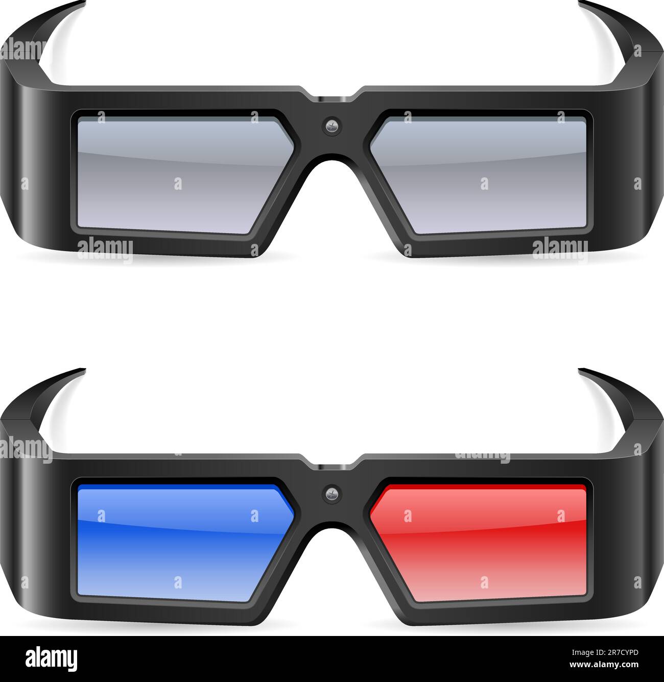 3d cinema glasses. Illustration on white background Stock Vector Image ...
