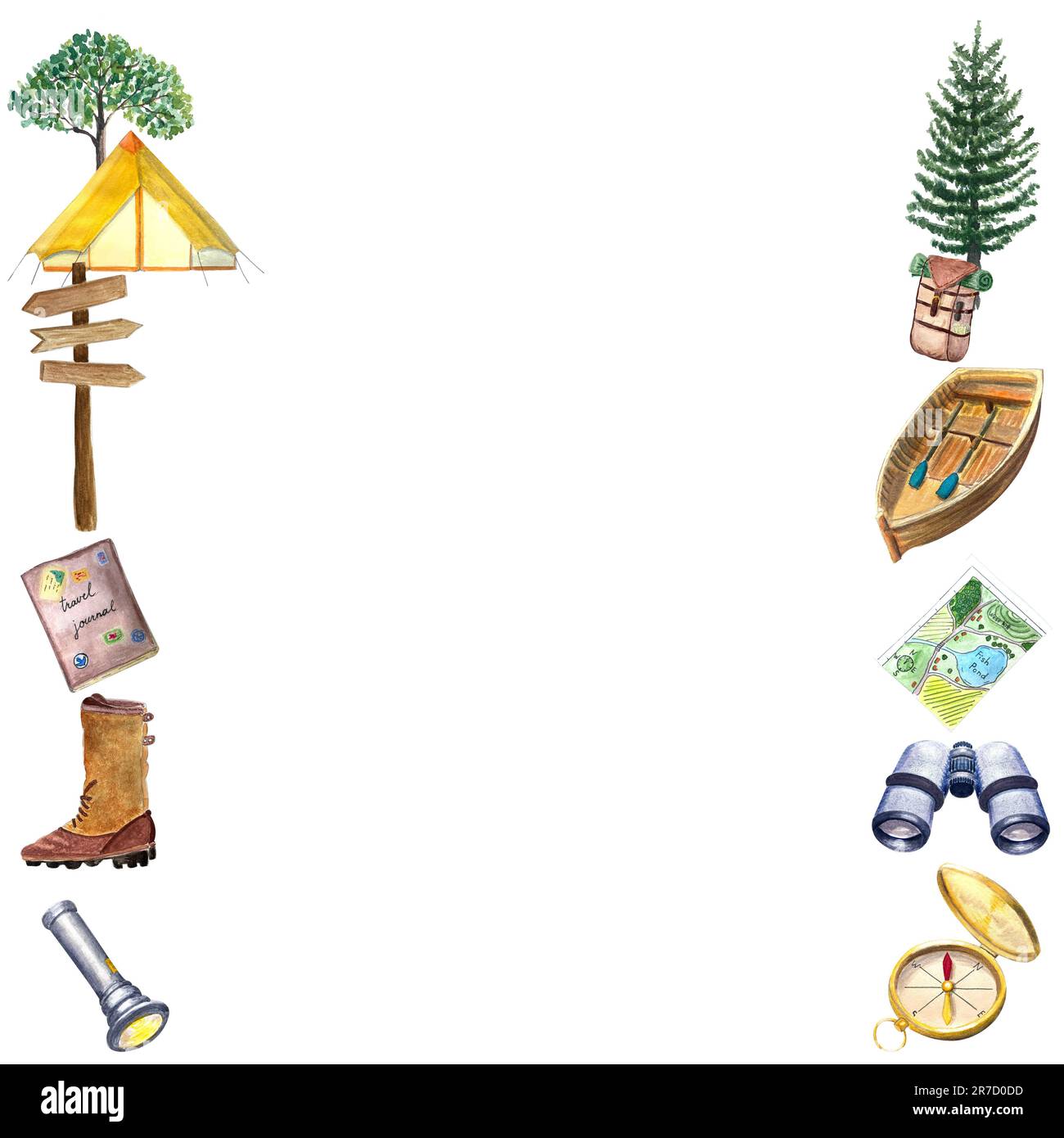 Adventure trip flyer Cut Out Stock Images & Pictures - Alamy