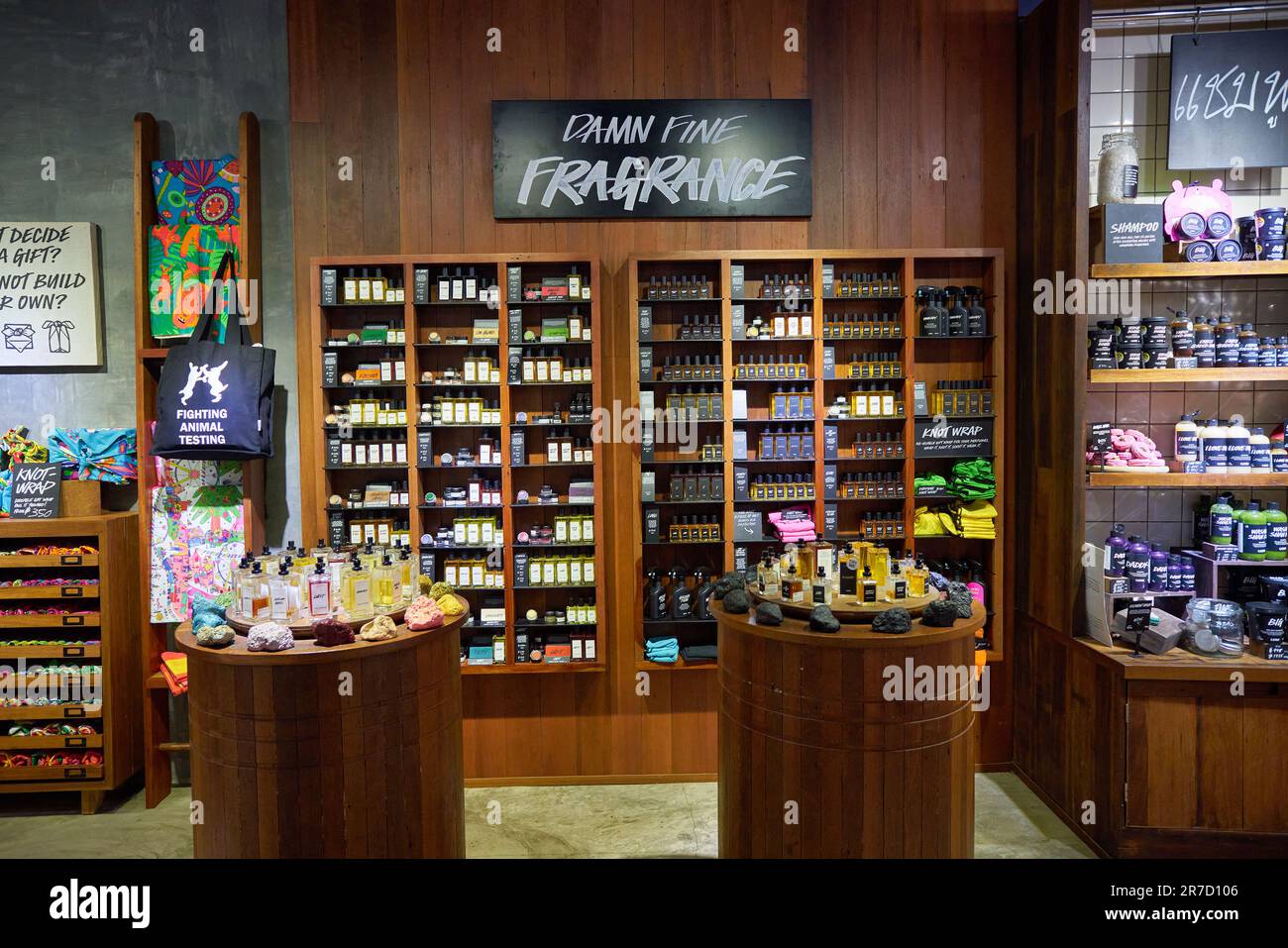 BANGKOK, THAILAND - CIRCA JANUARY, 2020: interior shot of Lush store in ...