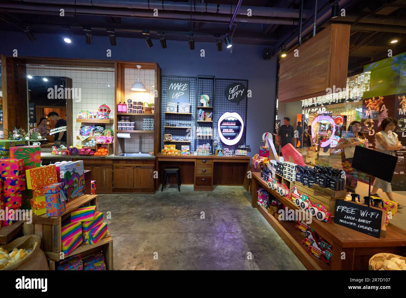 BANGKOK, THAILAND - CIRCA JANUARY, 2020: interior shot of Lush store in ...