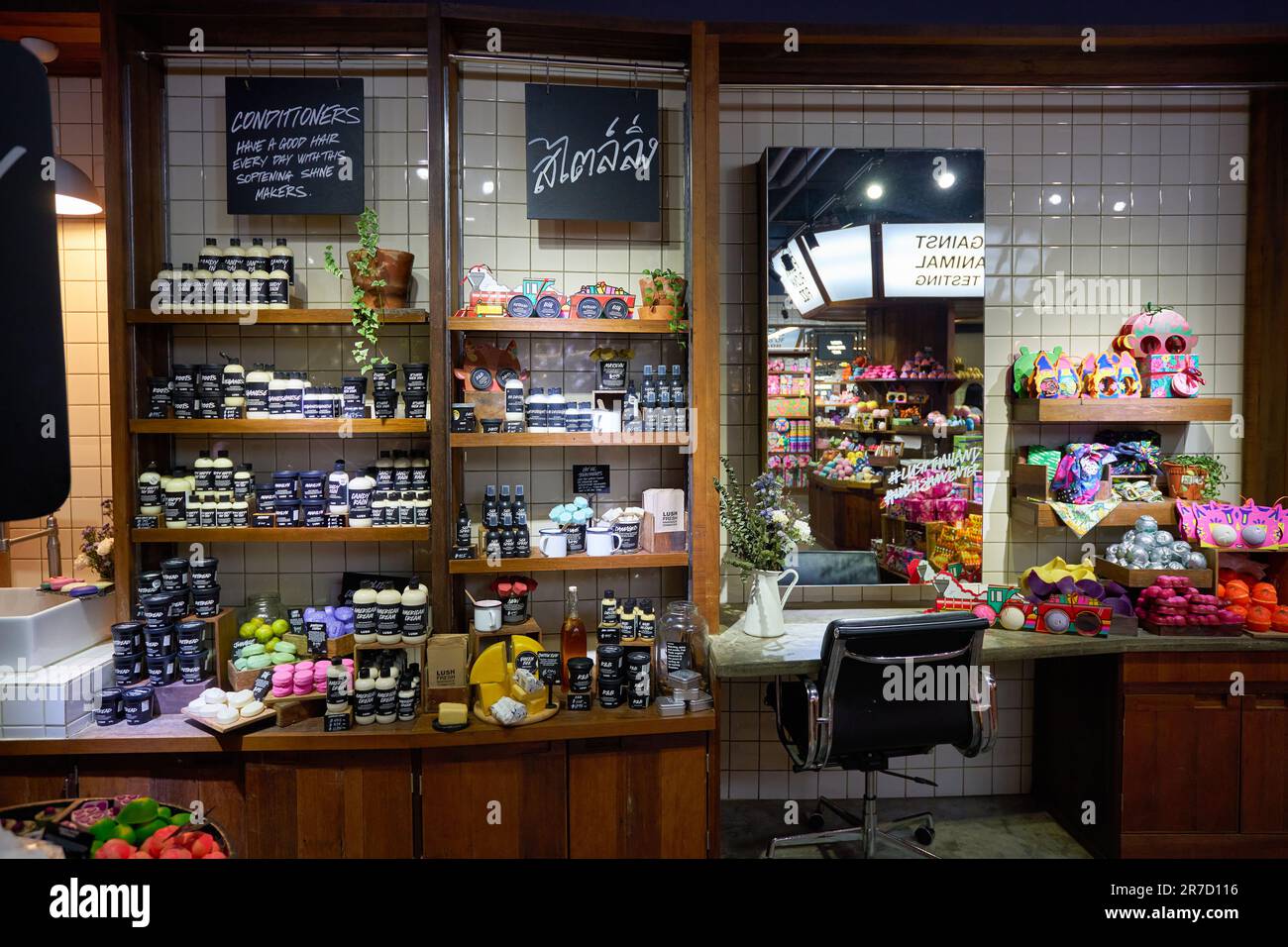 BANGKOK, THAILAND - CIRCA JANUARY, 2020: interior shot of Lush store in ...