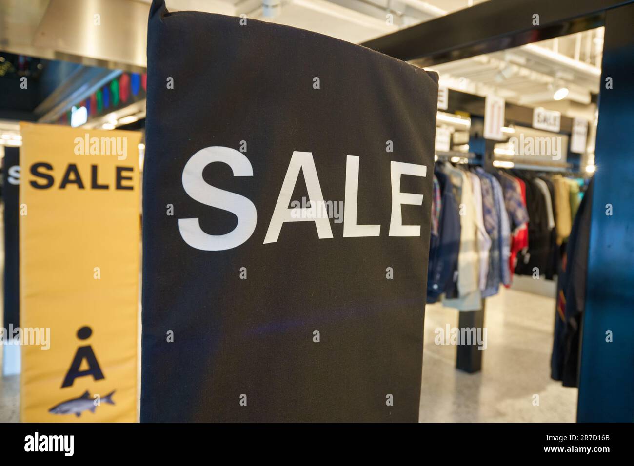 BANGKOK, THAILAND - CIRCA JANUARY, 2020: close up shot of sale sign ...