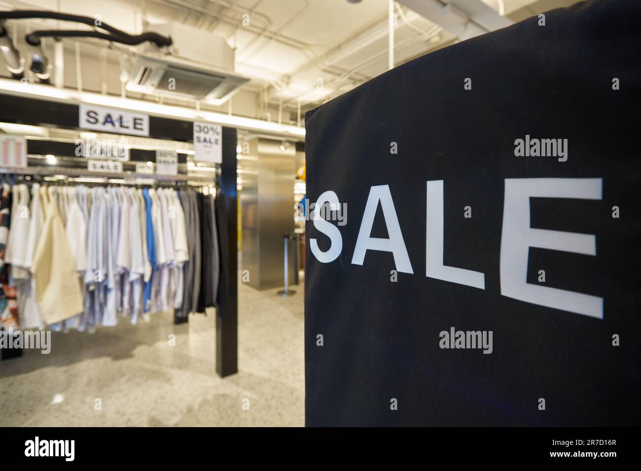 BANGKOK, THAILAND - CIRCA JANUARY, 2020: close up shot of sale sign ...