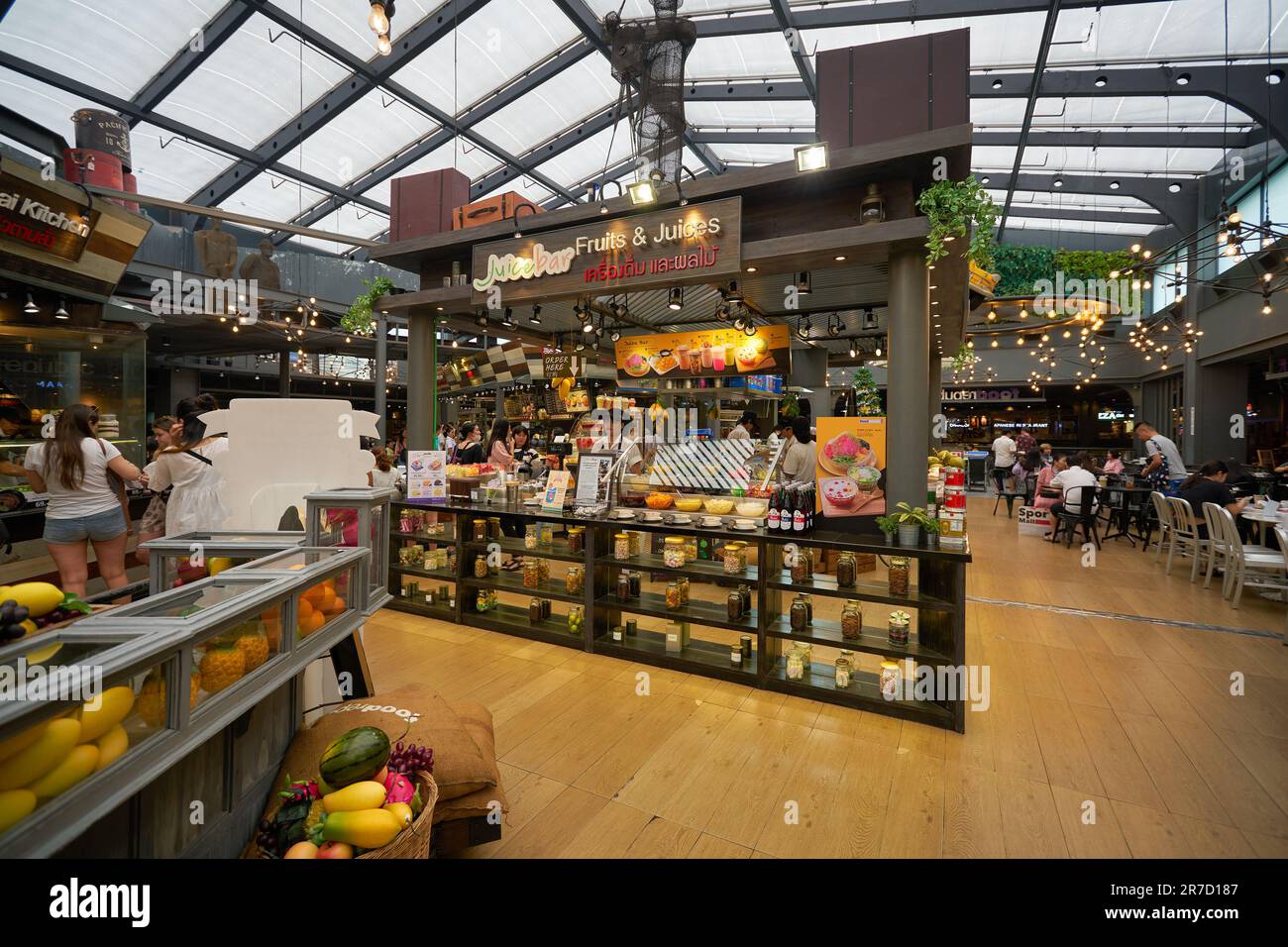 BANGKOK, THAILAND - CIRCA JANUARY, 2020: food court at Siam Center ...