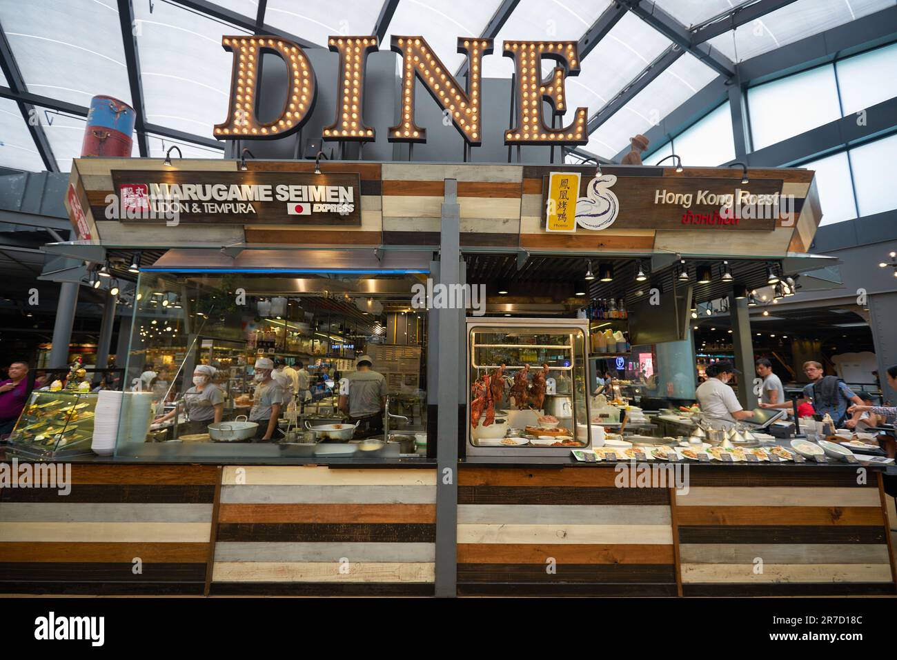 BANGKOK, THAILAND - CIRCA JANUARY, 2020: food court at Siam Center ...