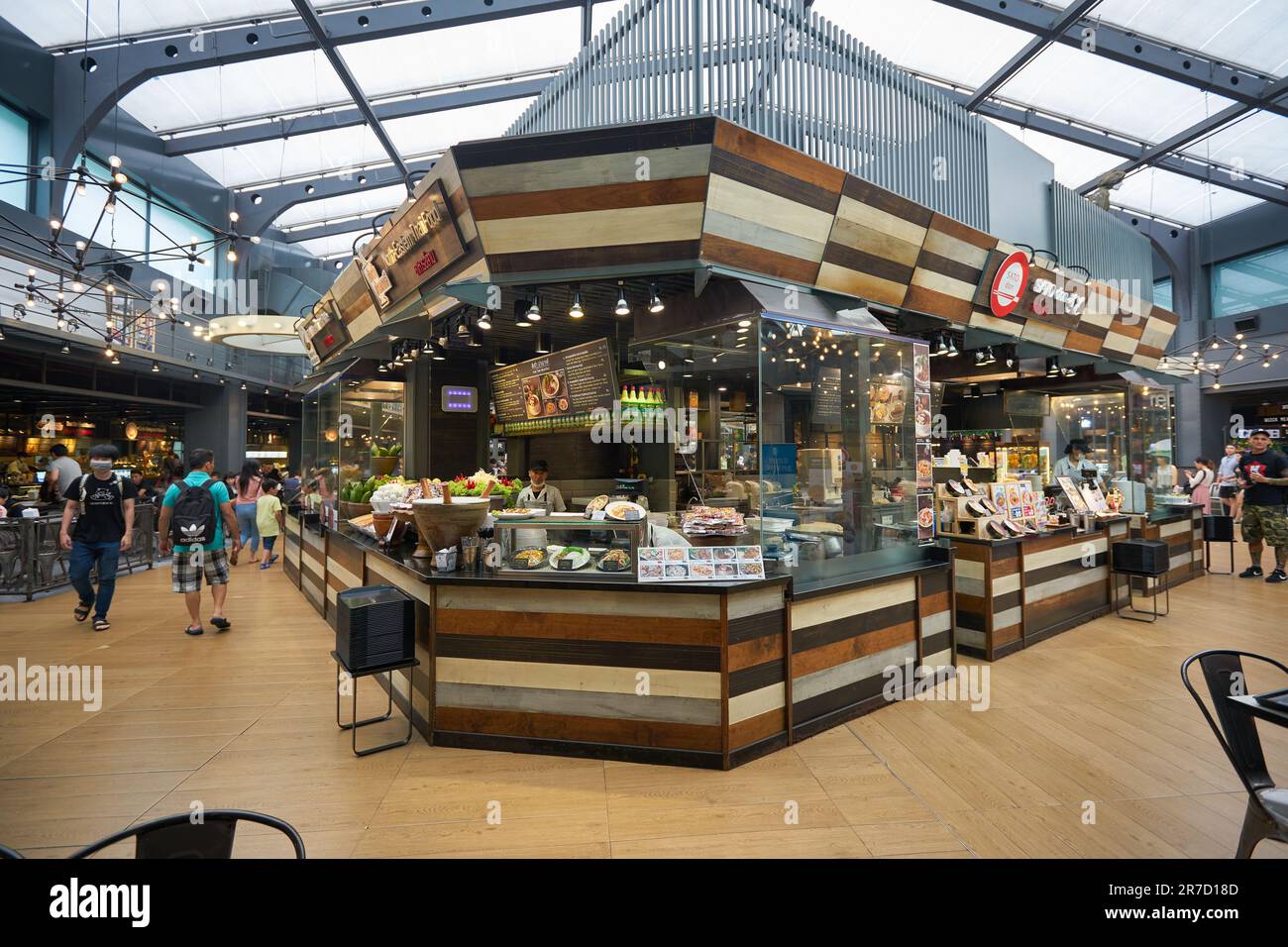 BANGKOK, THAILAND - CIRCA JANUARY, 2020: food court at Siam Center ...
