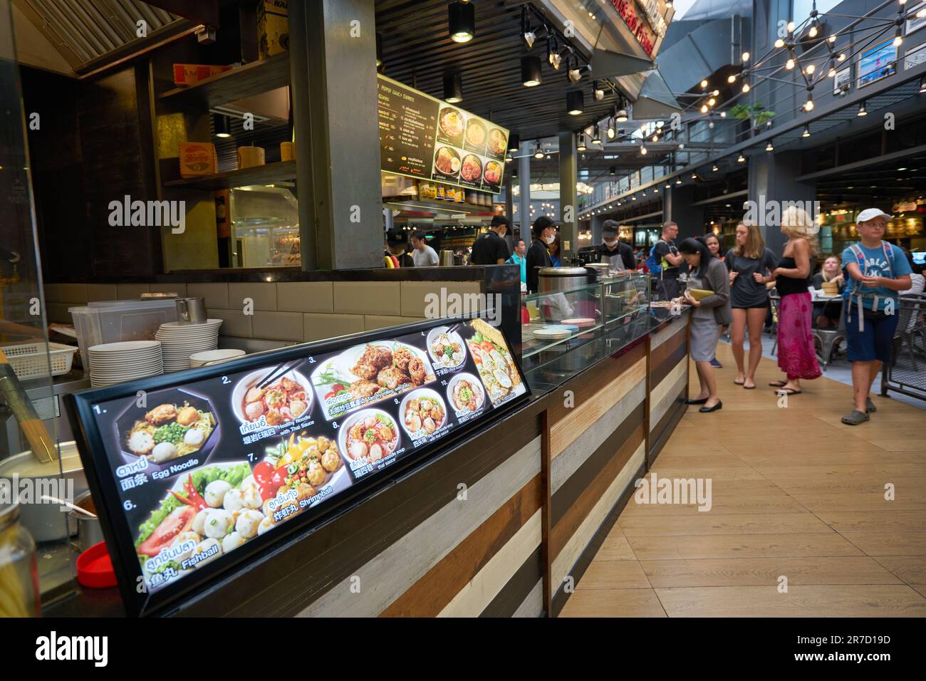 BANGKOK, THAILAND - CIRCA JANUARY, 2020: food court at Siam Center ...