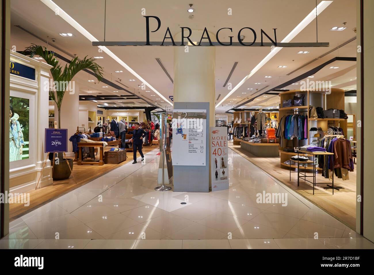 BANGKOK, THAILAND - CIRCA JANUARY, 2020: interior shot of Siam Paragon ...