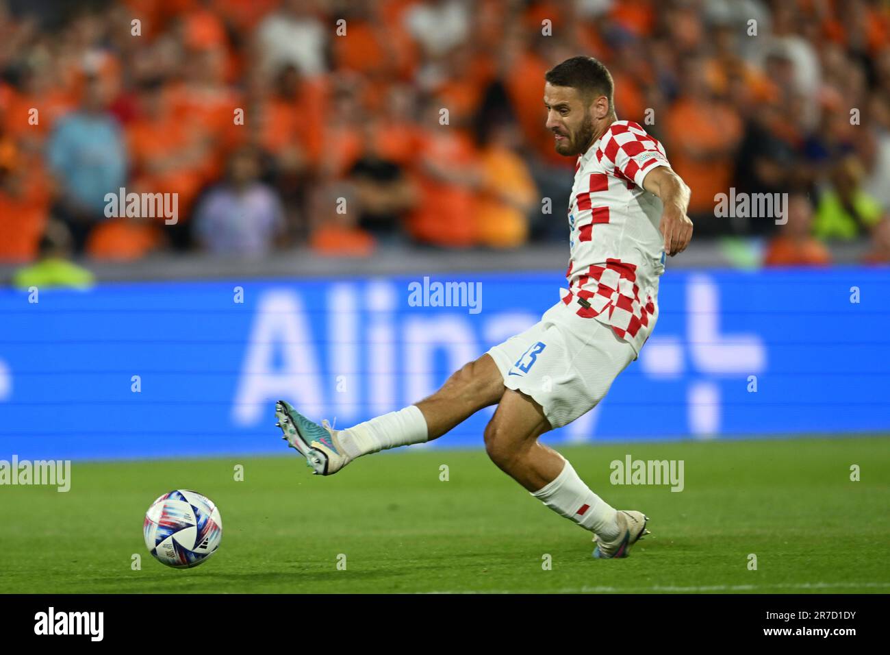 Rotterdam, Netherlands. June 14, 2023. Nikola Vlasic (Croatia) during ...