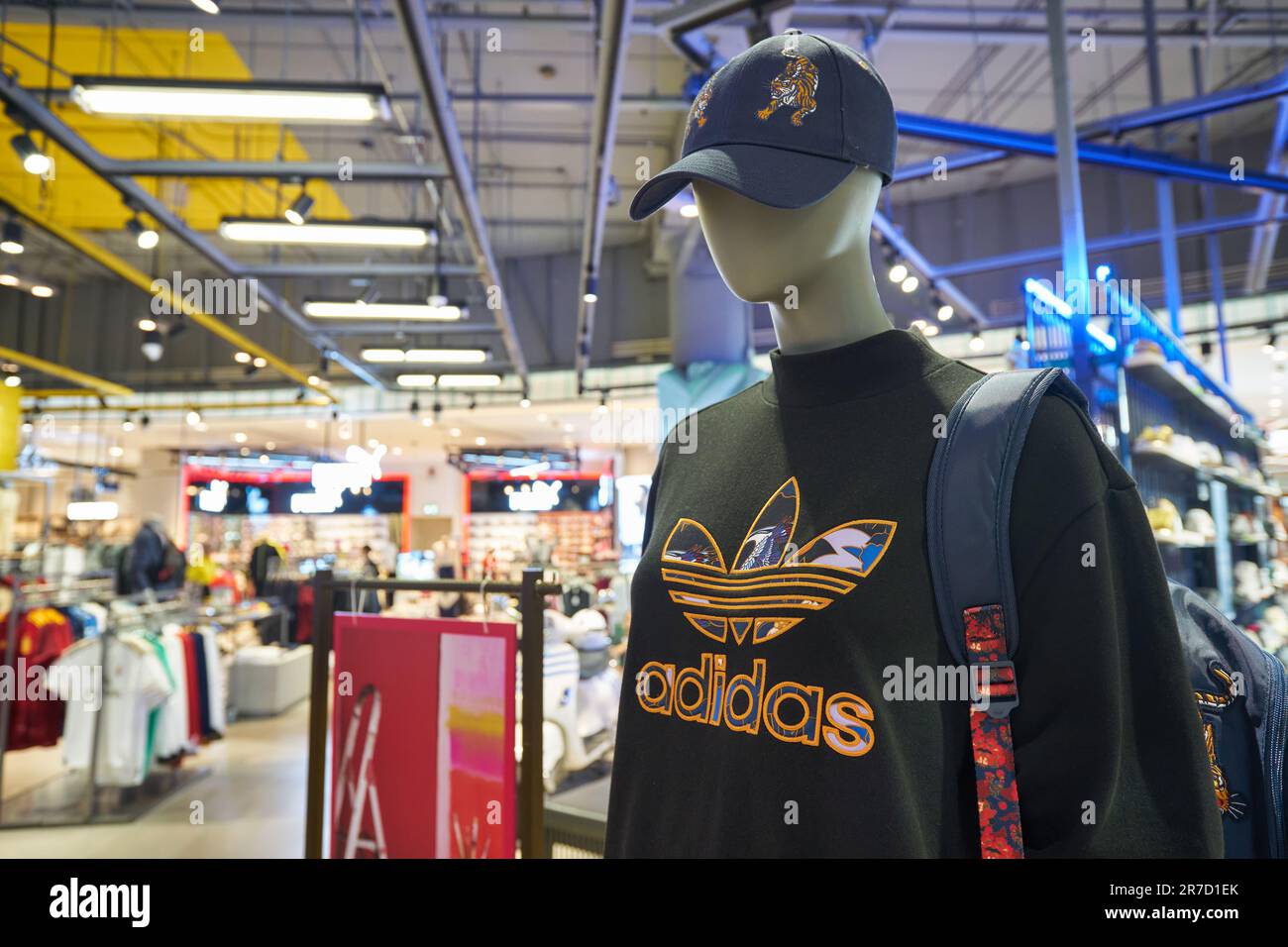 BANGKOK, THAILAND - CIRCA JANUARY, 2020: Adidas apparel displayed at ...