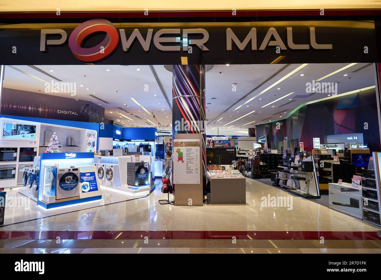 BANGKOK, THAILAND - CIRCA JANUARY, 2020: entrance to Power Mall at Siam Paragon shopping mall in ...