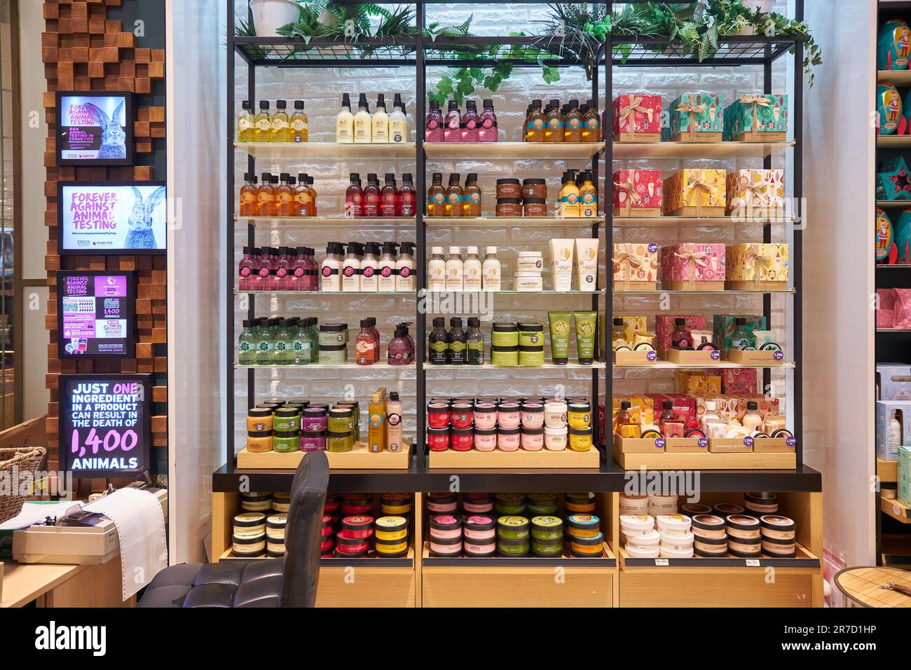 BANGKOK, THAILAND - CIRCA JANUARY, 2020: various The Body Shop products ...