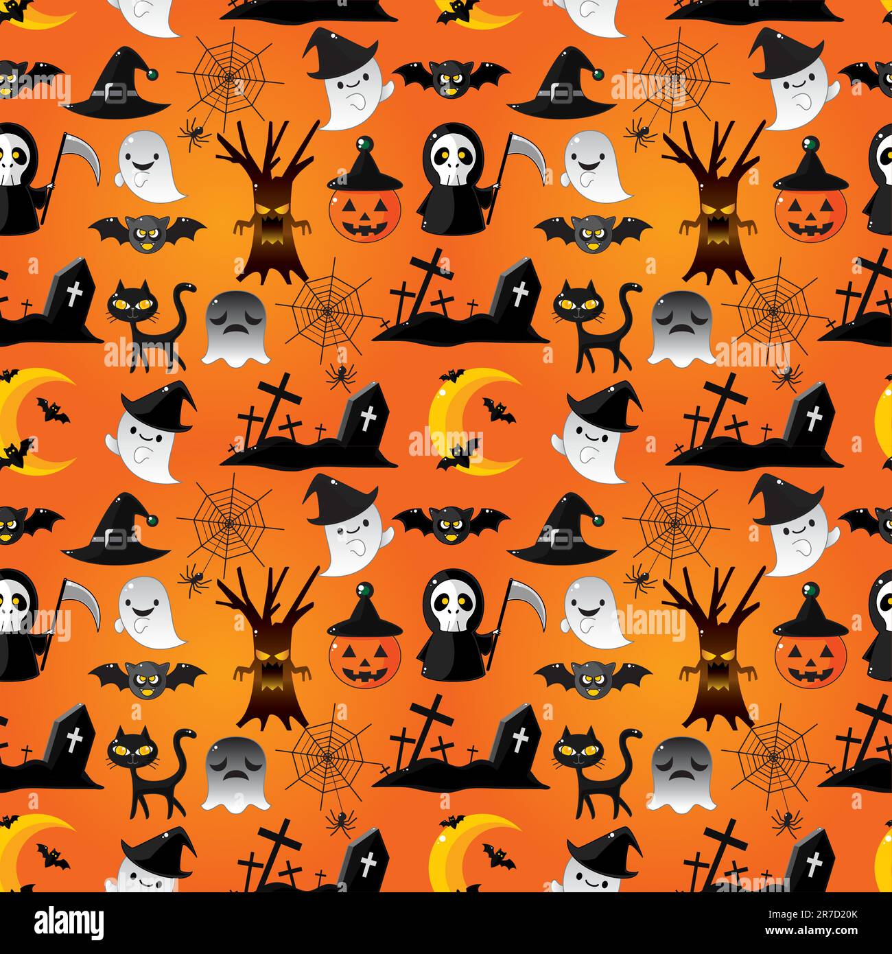 Seamless halloween pattern human Stock Vector Images - Alamy