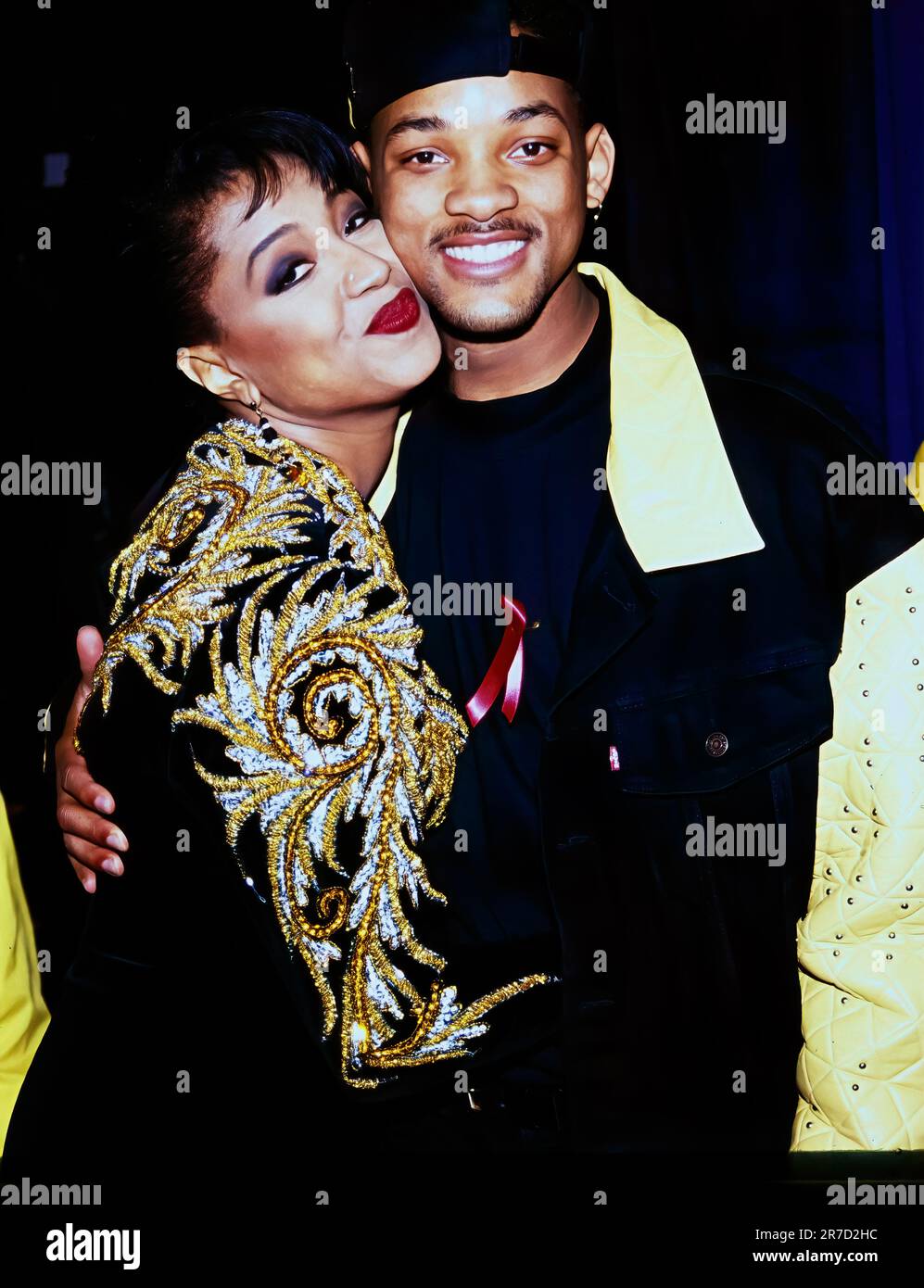 Lisa Fisher and Will Smith backstage at Grammy's event in Hollywood ...