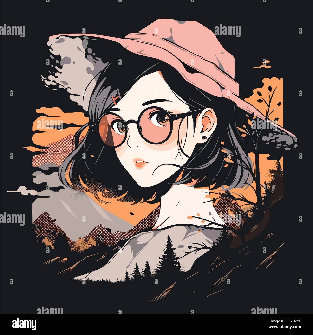 Summit Style: Inspiring Vector Art for Girls Who Love Mountain Climbing ...