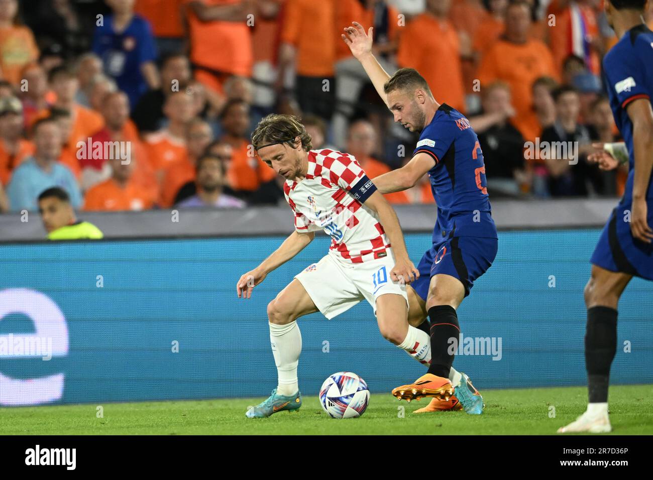 Rotterdam, Netherlands. June 14, 2023. Luka Modric (Croatia)Teun ...