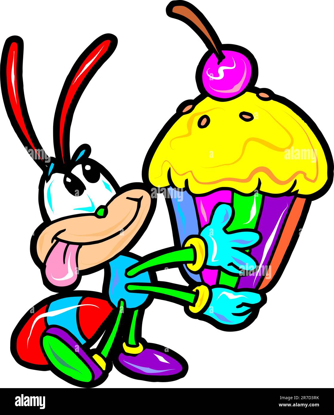 a digitally illustrated cute cartoon Stock Vector Image & Art - Alamy