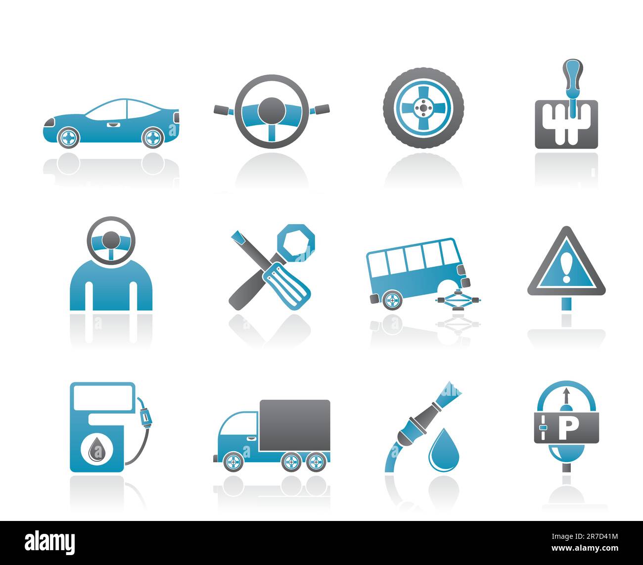 Driver color icon transportation Cut Out Stock Images & Pictures - Alamy