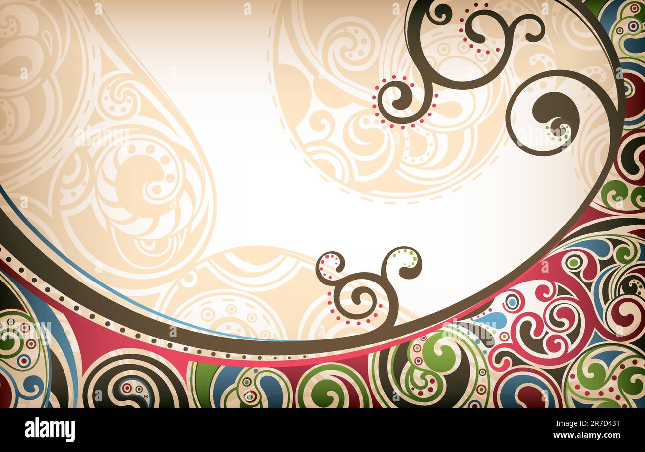 Illustration of abstract curve background Stock Vector Image & Art - Alamy