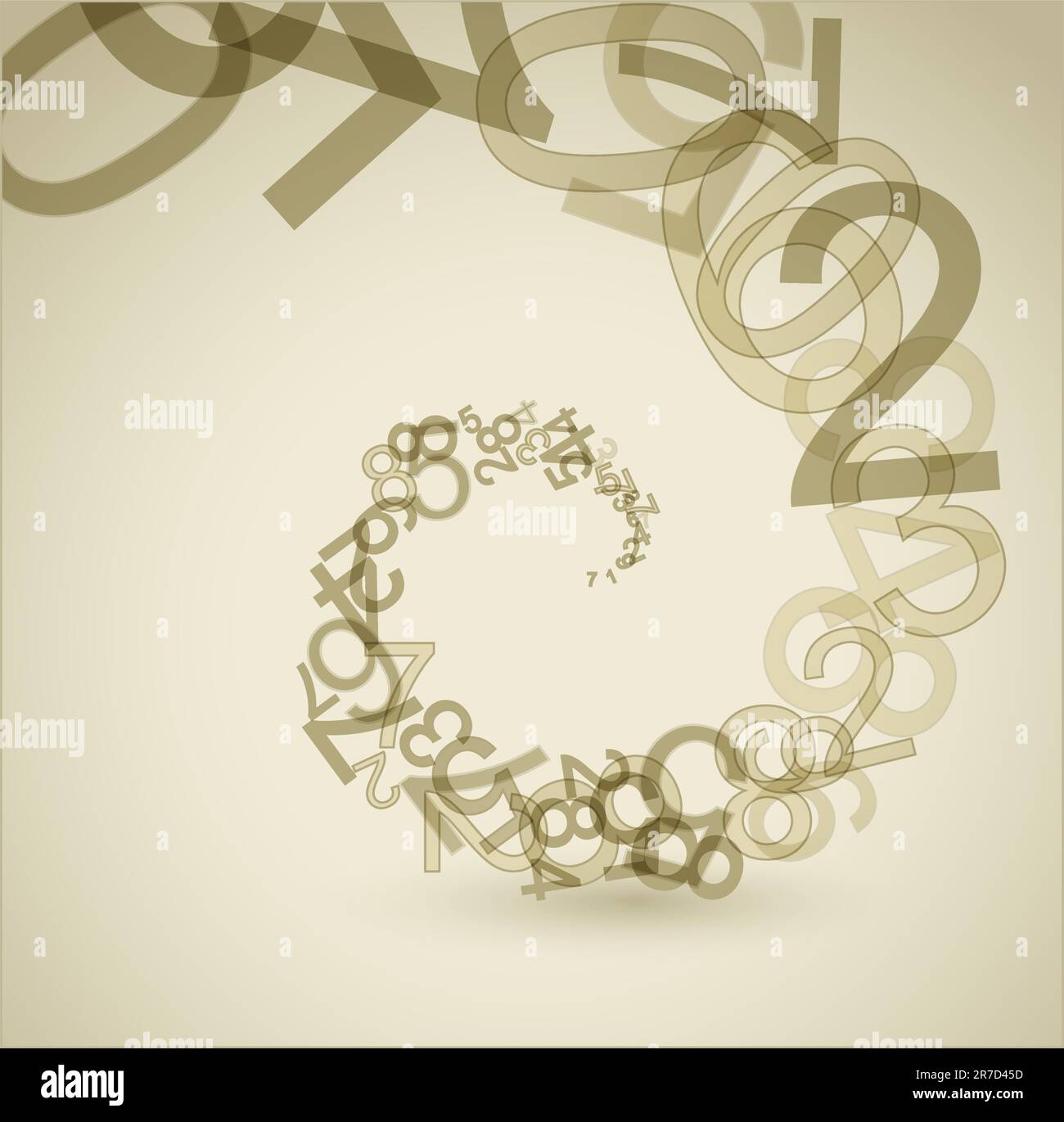 Abstract retro background with numbers - infinity Stock Vector Image ...