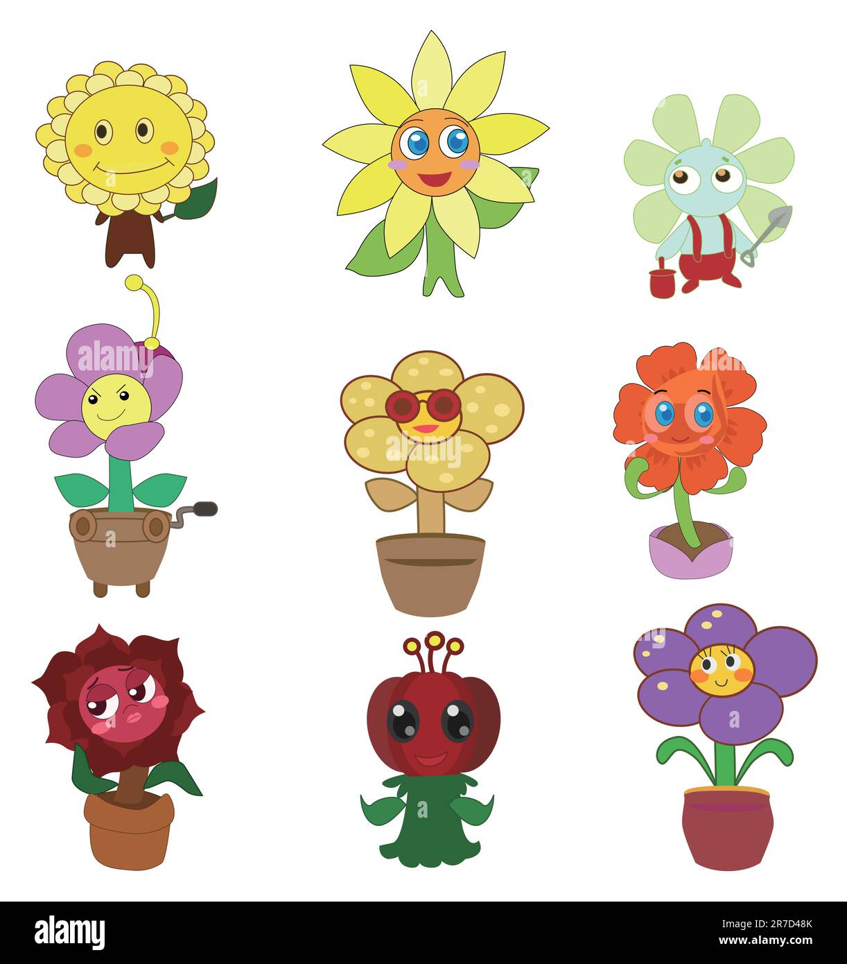 Girl magic cartoon Cut Out Stock Images & Pictures - Alamy