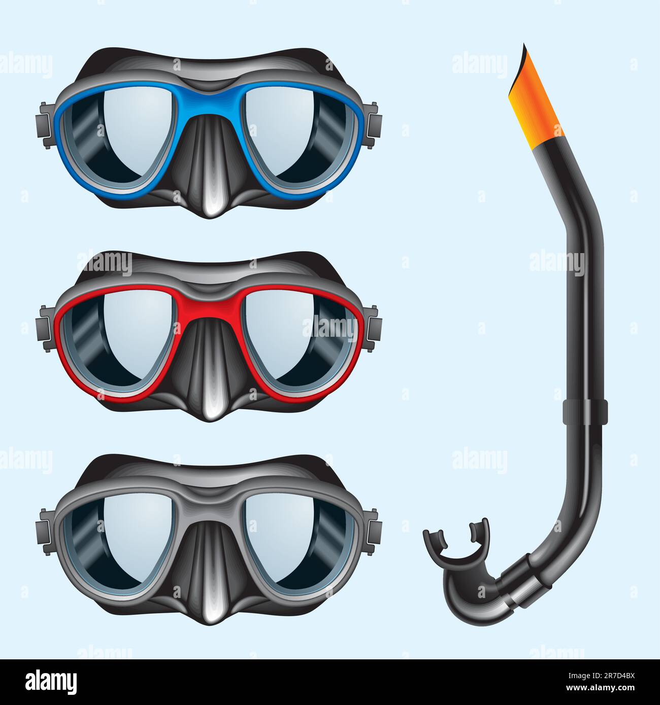 Underwater Masks vector Stock Vector Image & Art - Alamy