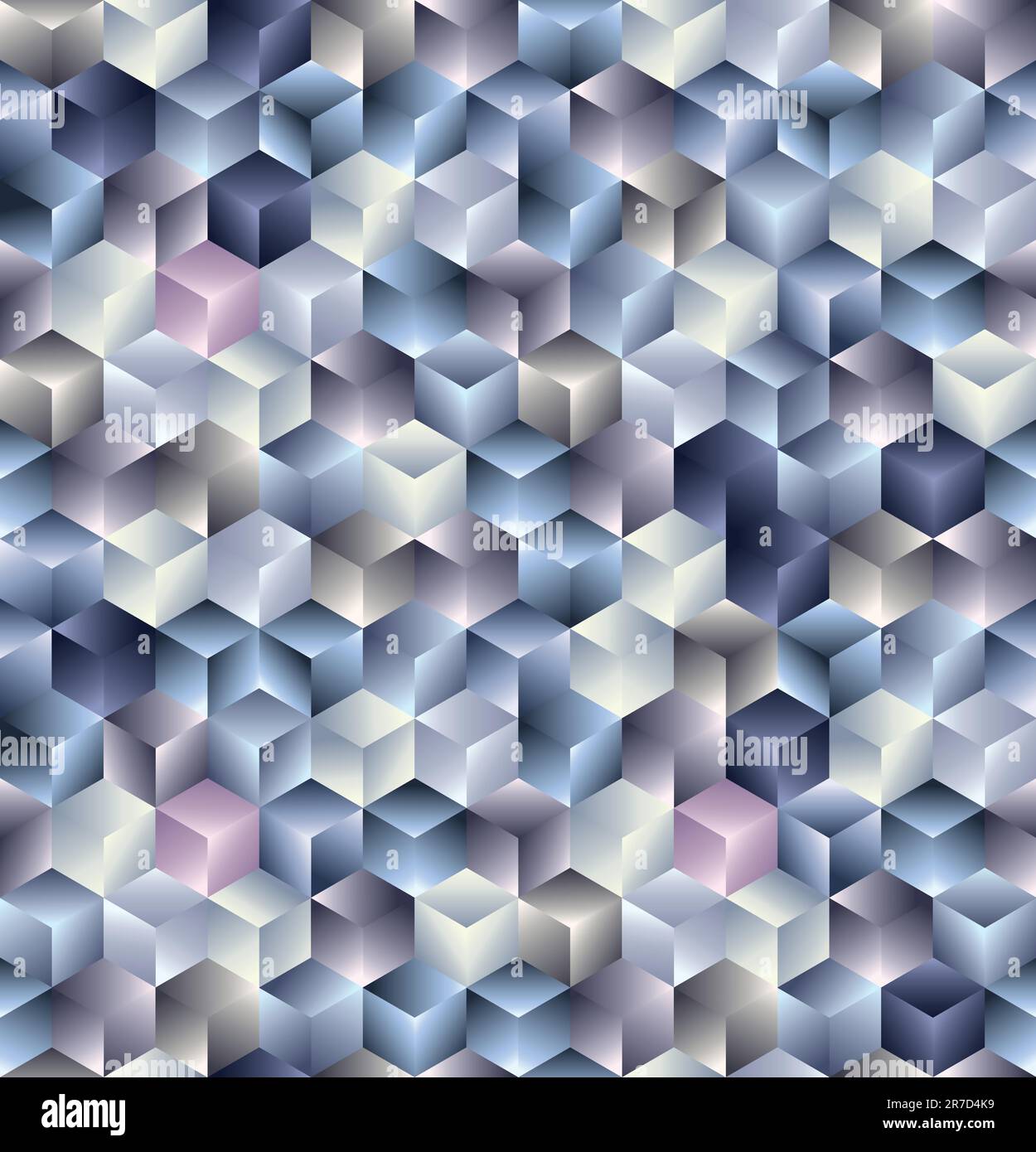 3d cubes geometric seamless pattern. Vector tiles background Stock Vector Image & Art - Alamy