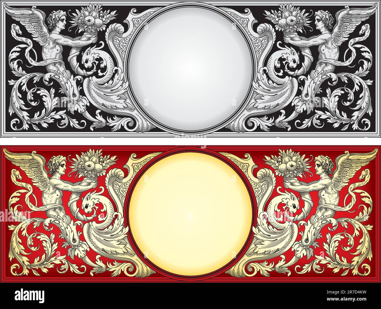 Retro Fairy Frame vector Stock Vector Image & Art - Alamy