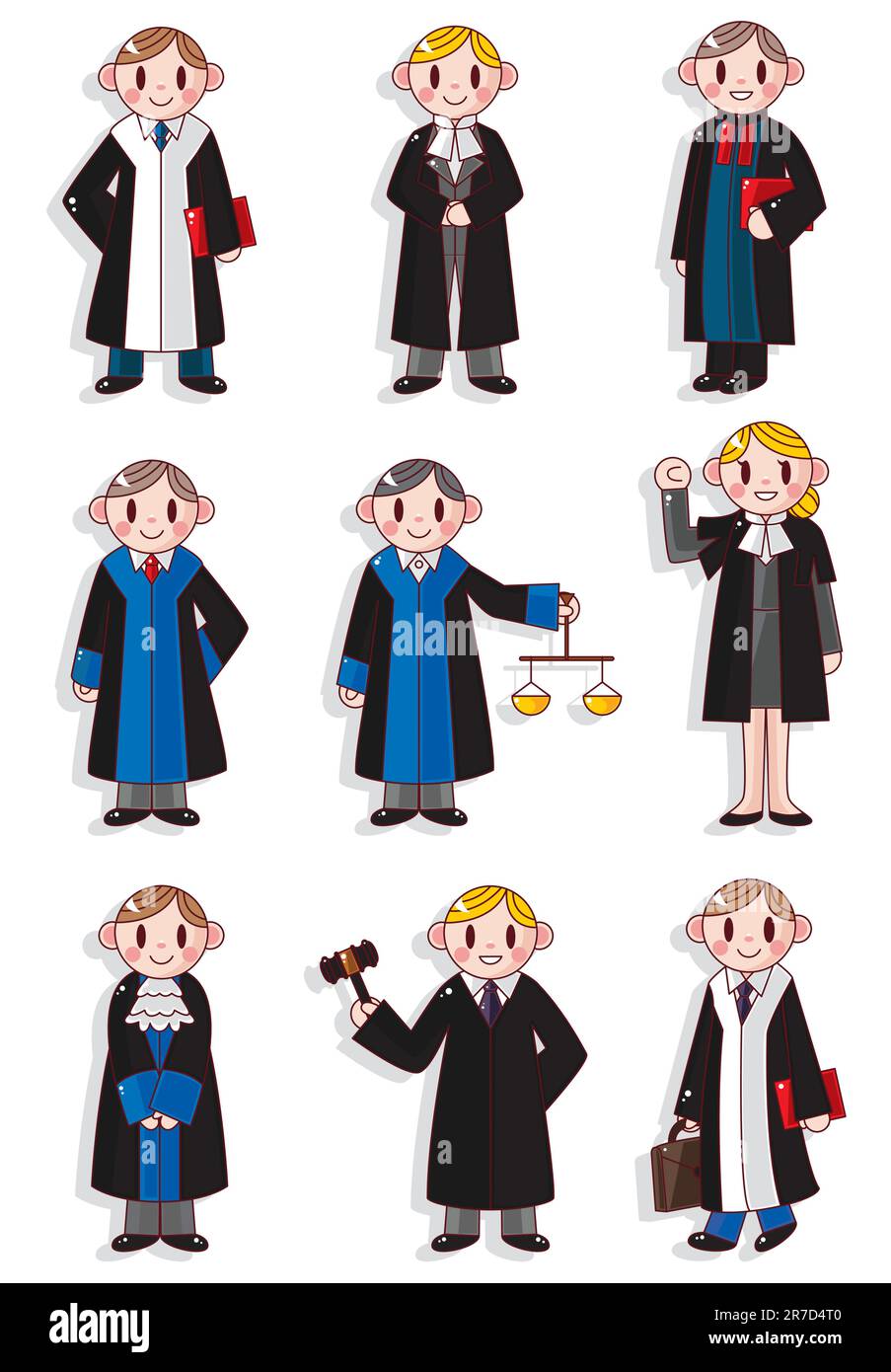 Judge gavel robe Stock Vector Images - Alamy