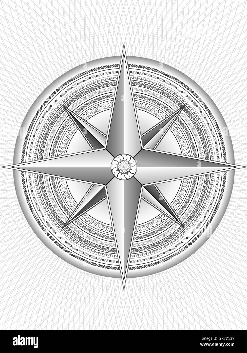Compass illustration hi-res stock photography and images - Alamy