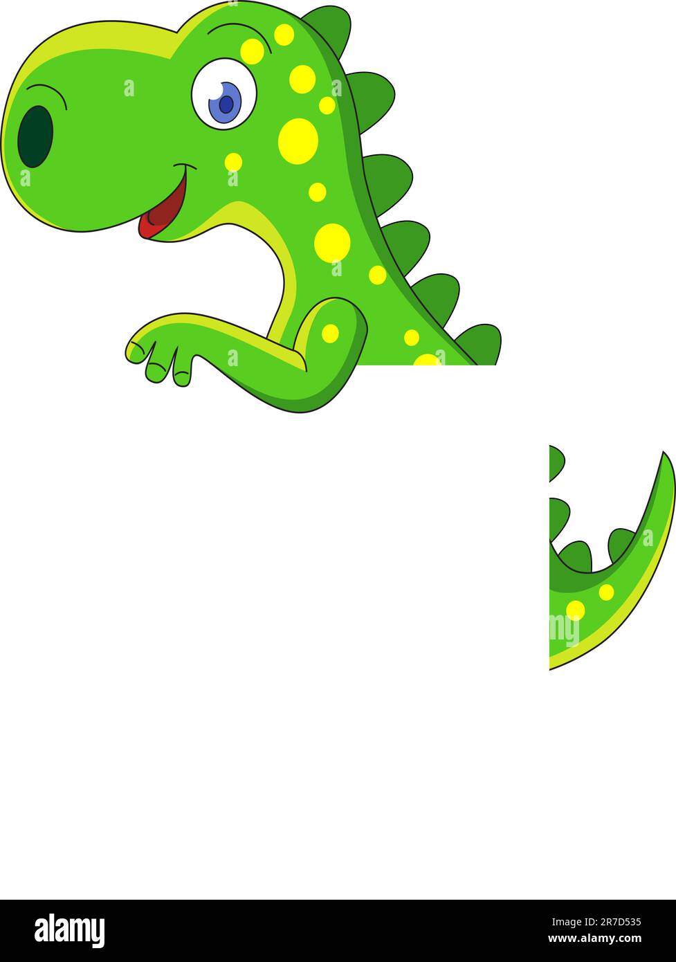 Dinosaurs cartoon and blank sign Stock Vector Image & Art - Alamy