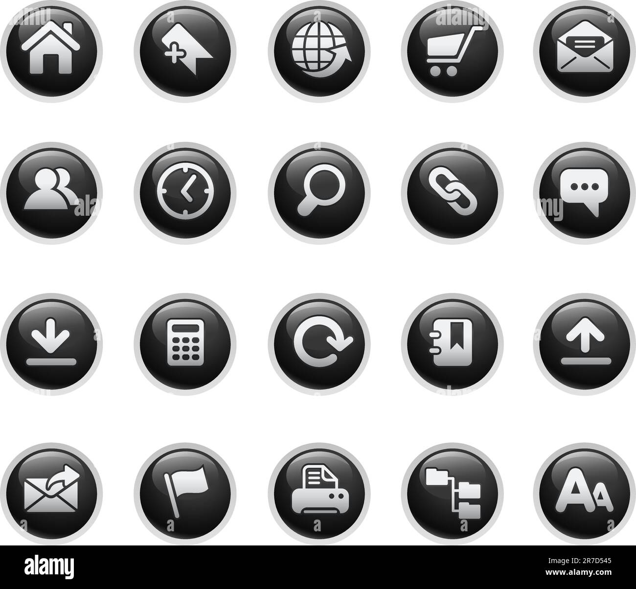 Black business buttons cart hi-res stock photography and images - Alamy