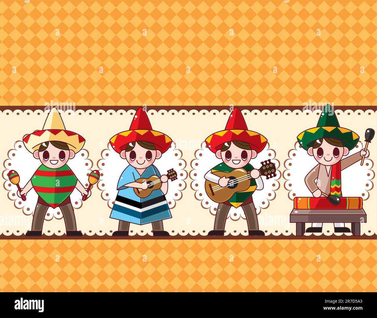 Mexican boys Stock Vector Images - Alamy