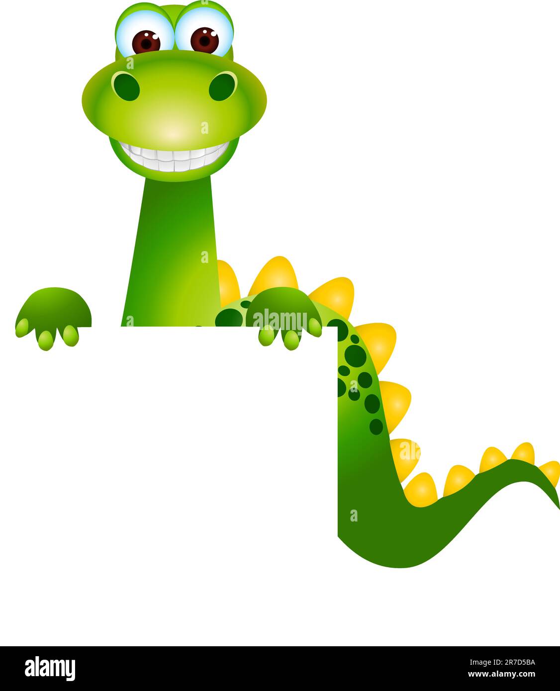 Dinosaurs cartoon and blank sign Stock Vector Image & Art - Alamy