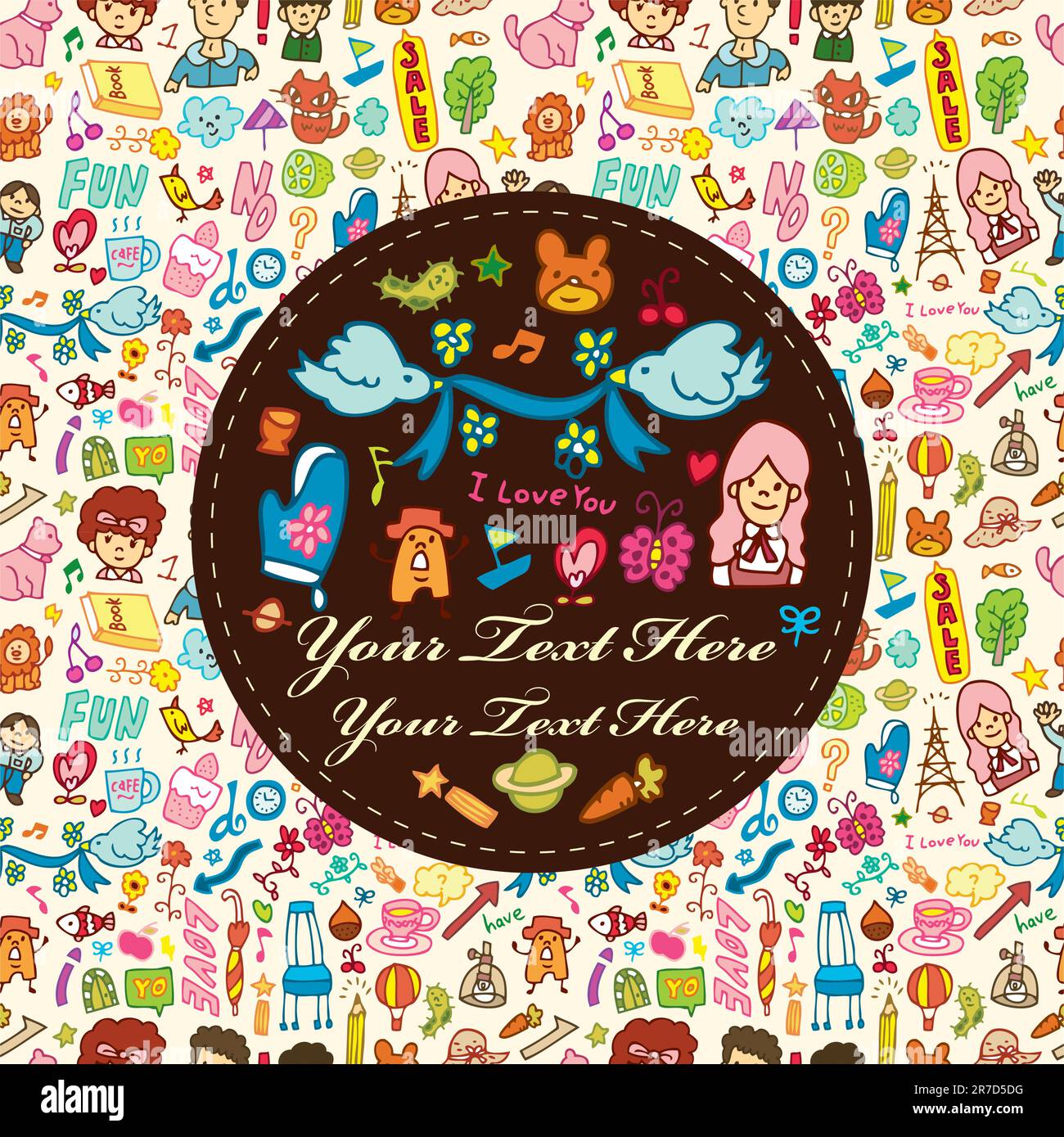 funny cartoon card Stock Vector Image & Art - Alamy