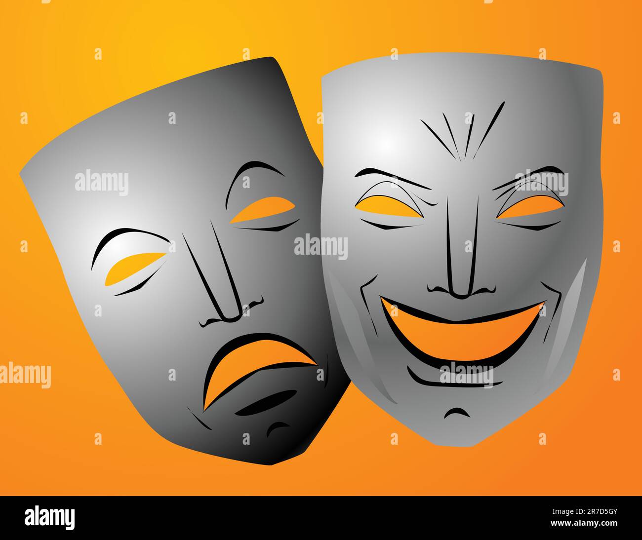 Carnival masks picture Stock Vector Images - Alamy