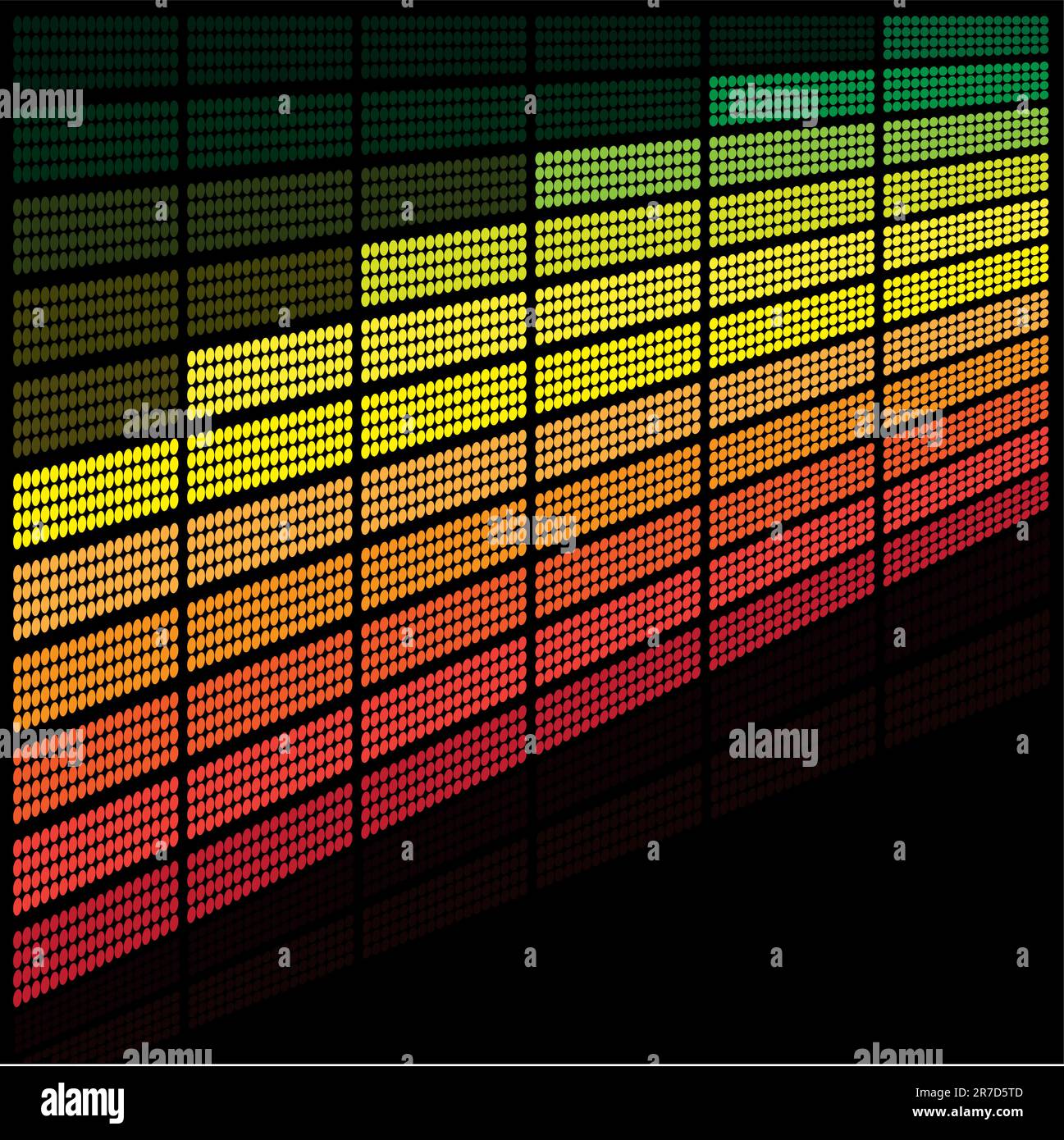 Abstract Background - illustration of Equalizer on Black Background ...