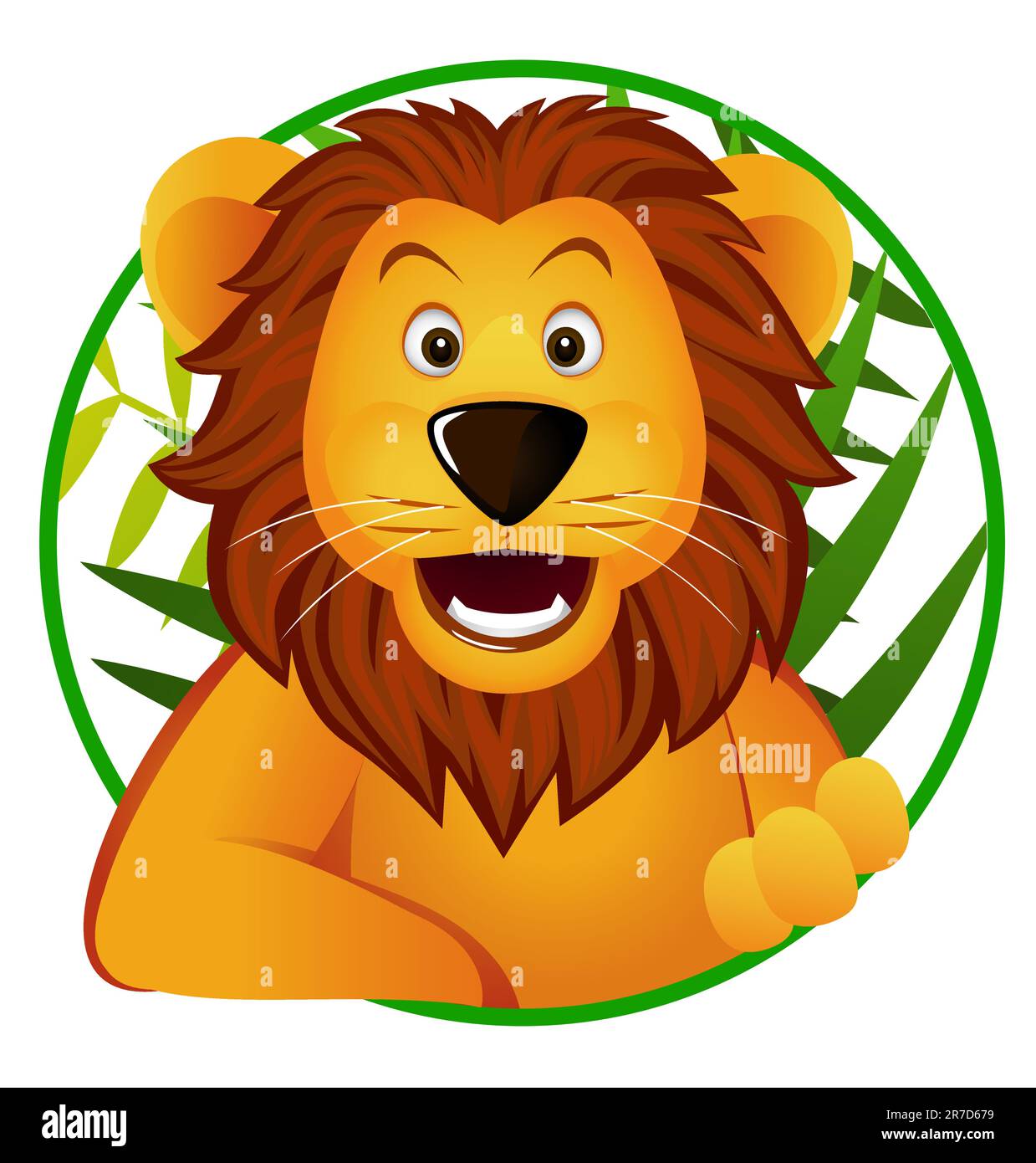 Lion Vector Cartoon Stock Vector Image And Art Alamy