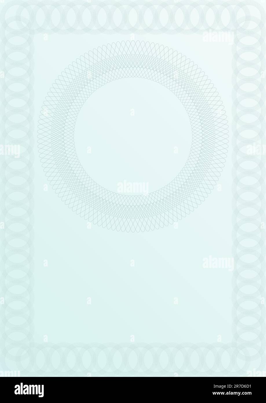 Blank Certificate Background in Shades of Green Stock Vector Image ...